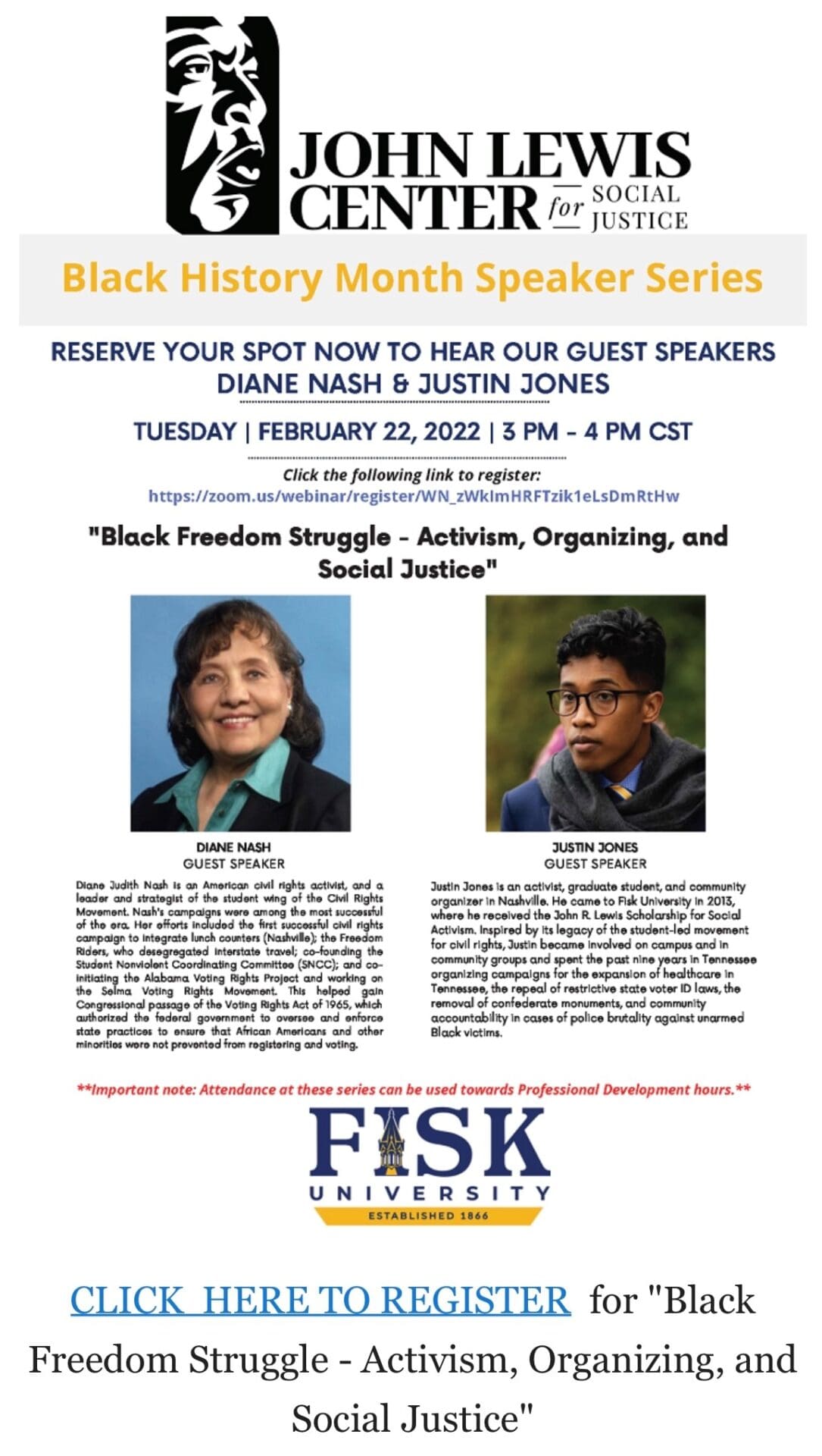 Black History Month Speaker Series Part Three: "Black Freedom Struggle ...